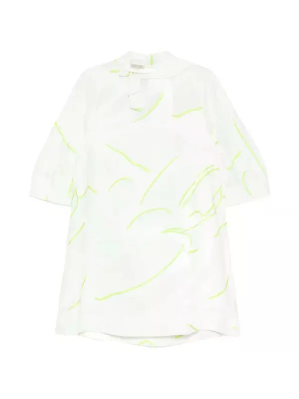 Shiatzy Chen Jacquard Coat - White