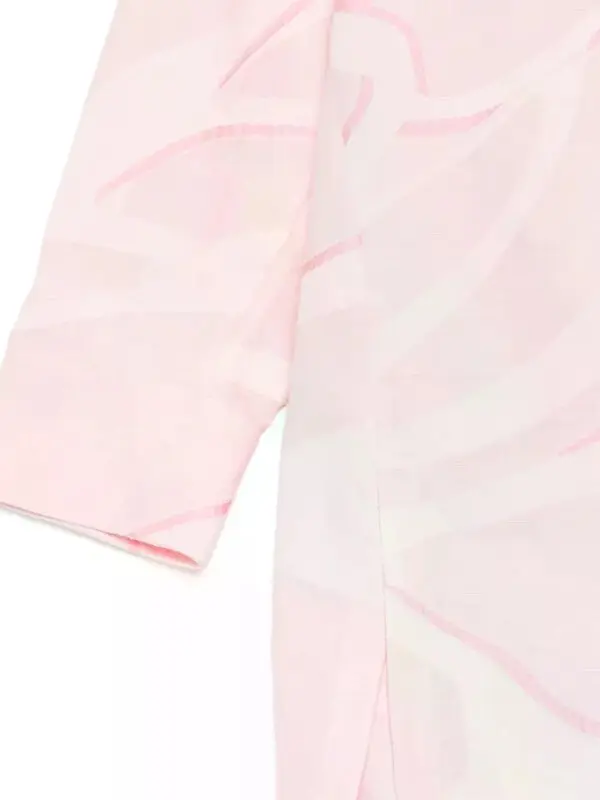 Shiatzy Chen Jacquard Stand-collar Jacket - Pink