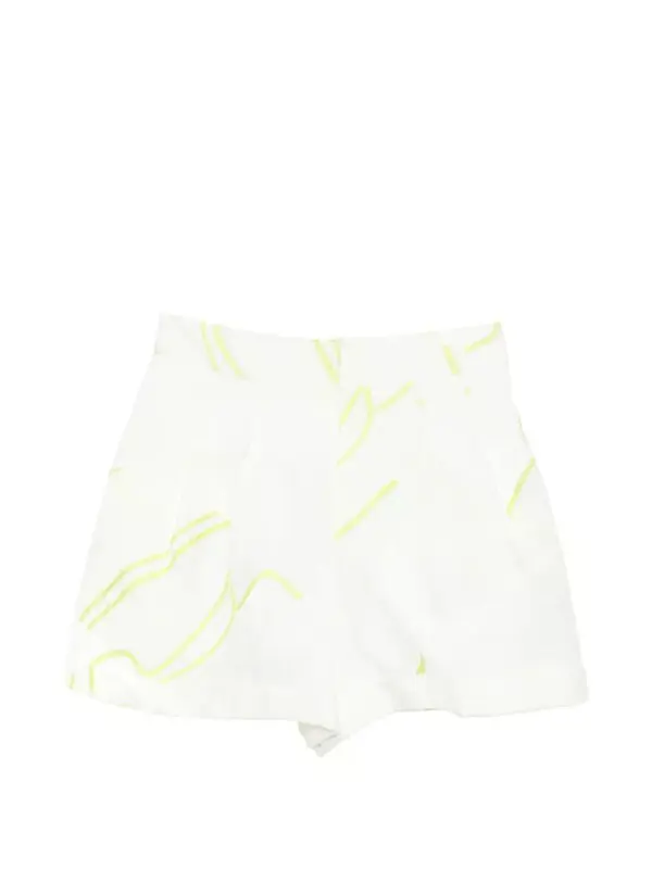 Shiatzy Chen Jacquard Lightweight Shorts - White