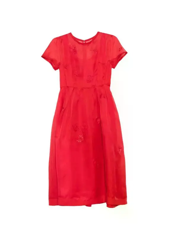 Shiatzy Chen Embroidered Midi Dress