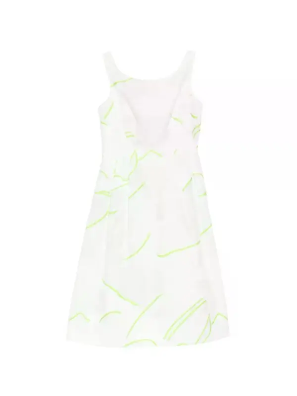 Shiatzy Chen Jacquard Midi Dress