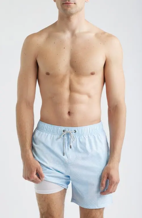VINTAGE SUMMER Stretch Volley Swim Trunks
