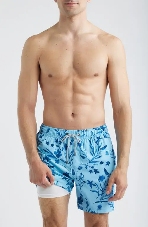 VINTAGE SUMMER Stretch Volley Swim Trunks