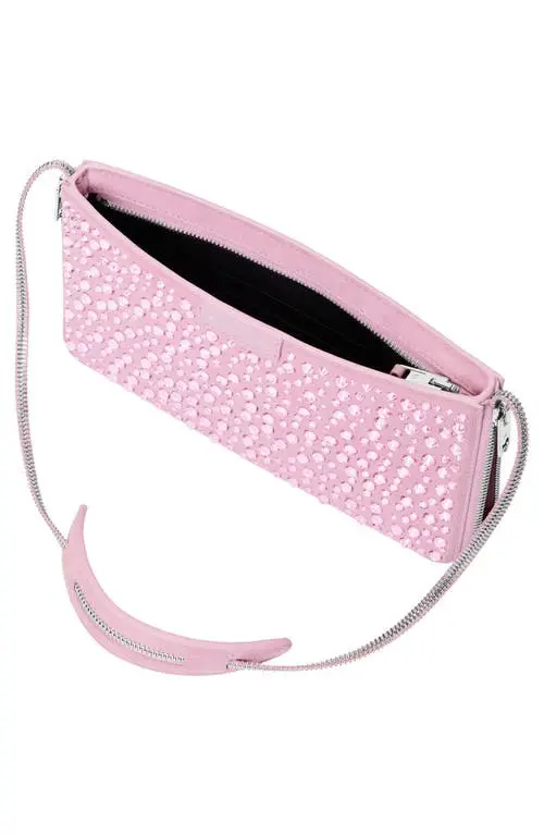 Alexander Wang Siren Pochette Crystal Embellished Shoulder Bag - Light Pink