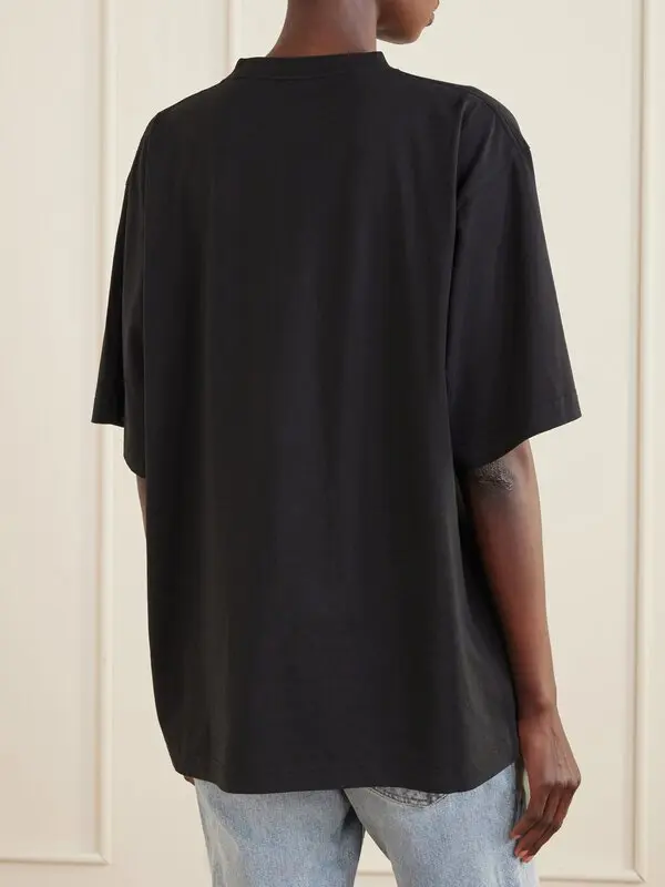 Balenciaga Printed Cotton-blend T-shirt