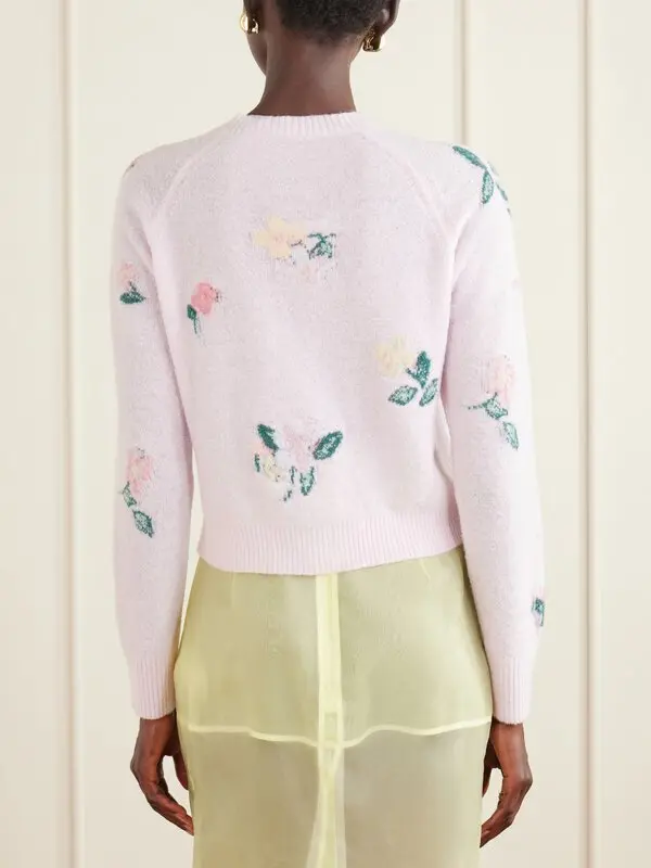 Bernadette Clemence Wool-blend Cardigan - Pink