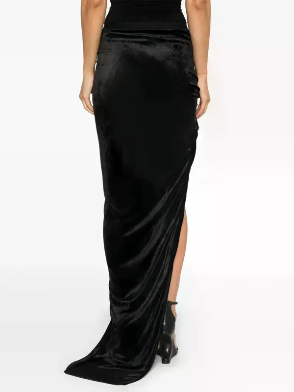 Rick Owens Twist Edfu Maxi Skirt