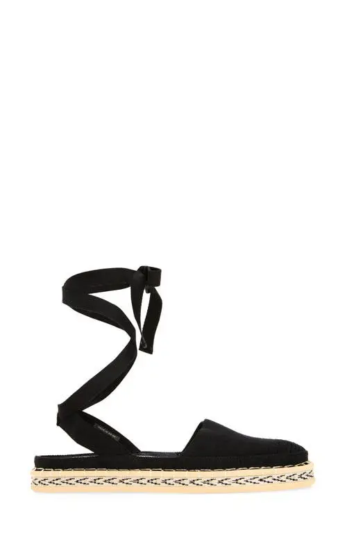 Rothy's D'orsay Ankle Tie Espadrille Flat - Black
