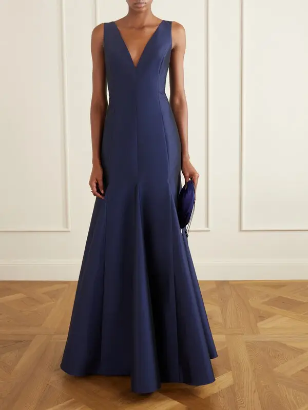 Bernadette Aurelia Paneled Gown - Blue