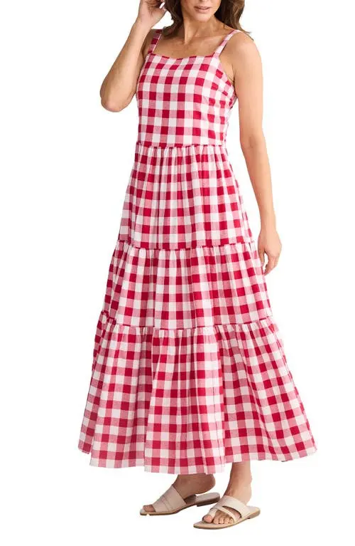 BRAVE+TRUE Kaylee Check Print Midi Dress