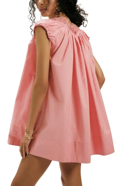 Free People Sundazed Mini Dress - Lychee Blush