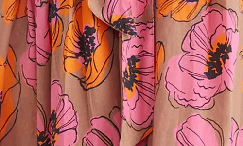BRAVE+TRUE Rosselini Floral Cotton Shirt Dress