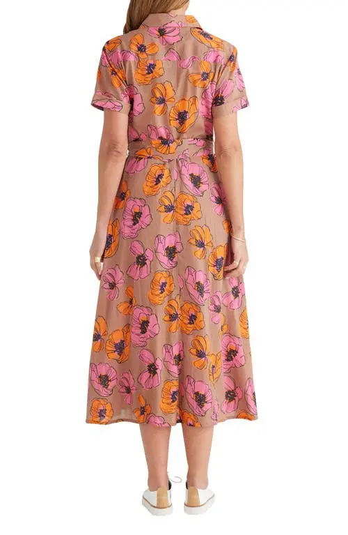 BRAVE+TRUE Rosselini Floral Cotton Shirt Dress