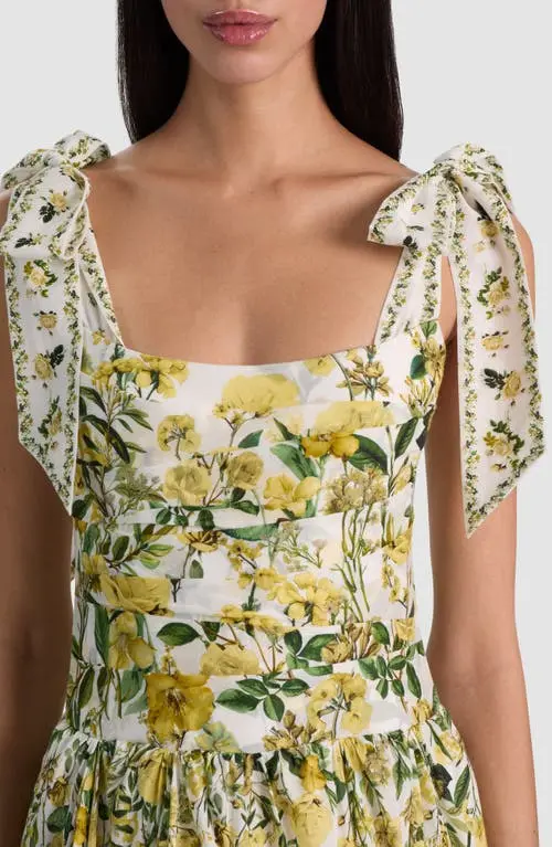 alice olivia haven flared midi dress Two Piece Prom Dresses,Fit and Flare Prom Dress,Lace Prom Dress,PD00354