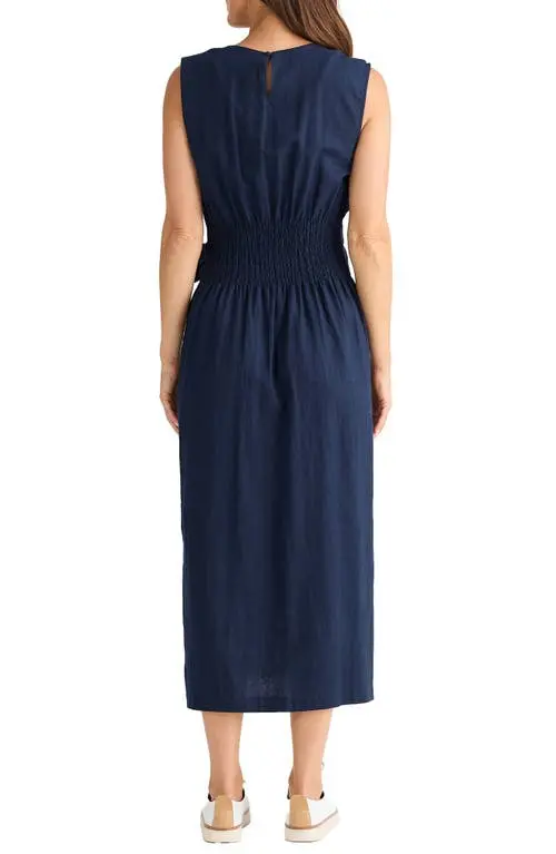 BRAVE+TRUE Turning Point Tie Waist Midi Dress
