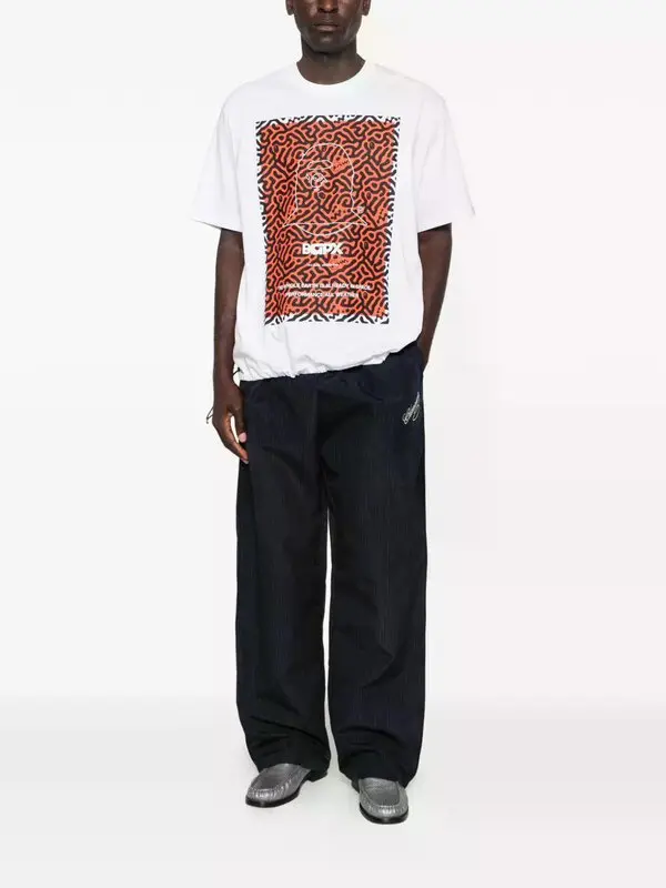 A BATHING APE Graphic-print Drawstring T-shirt