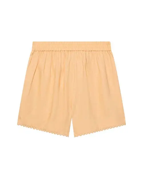 Mint Velvet Linen Scallop Hem Shorts