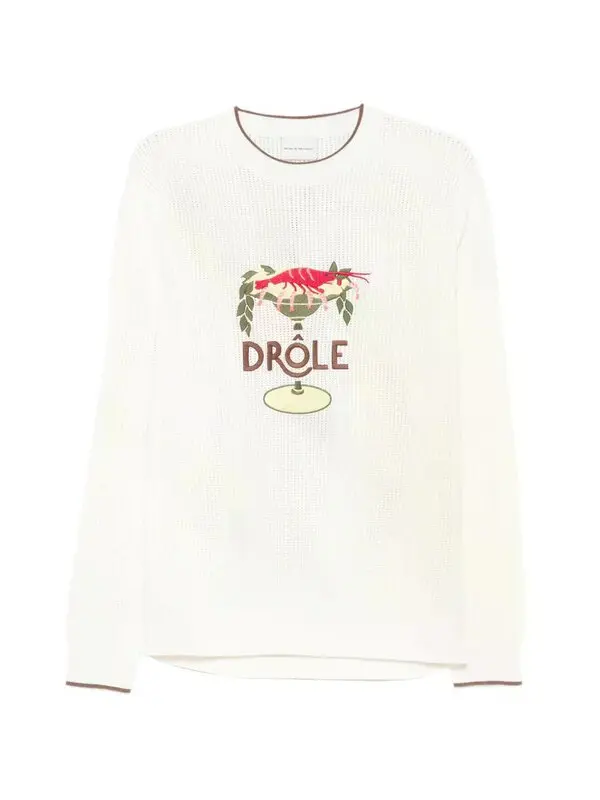 Drole De Monsieur Maille Lobster Cup Sweater - Neutrals
