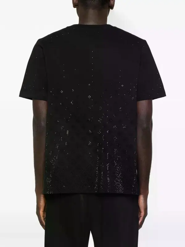 Casablanca Crystal-embellished Monogram-pattern T-shirt
