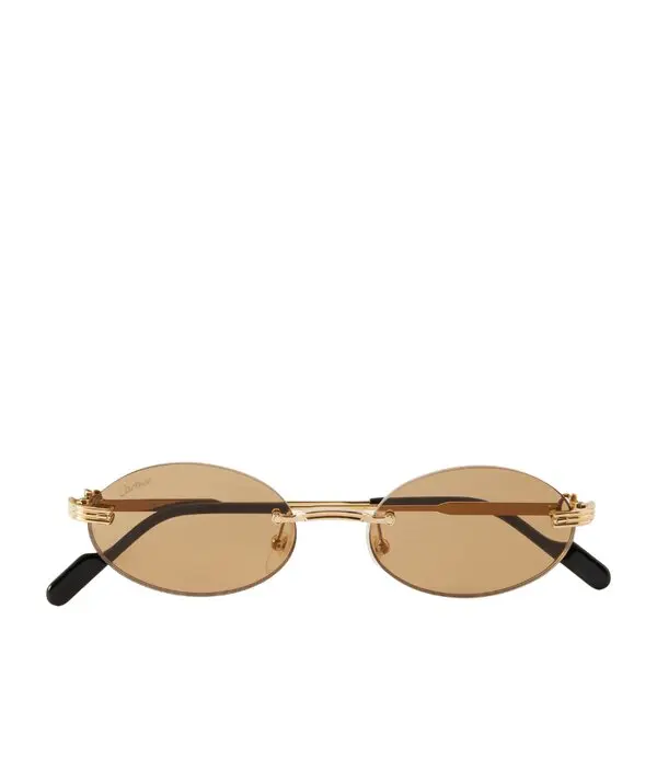 Cartier Rimless Sunglasses - Metallic