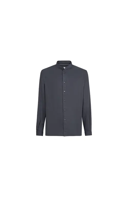 Brunello Cucinelli Garment-dyed Shirt - Anthracite