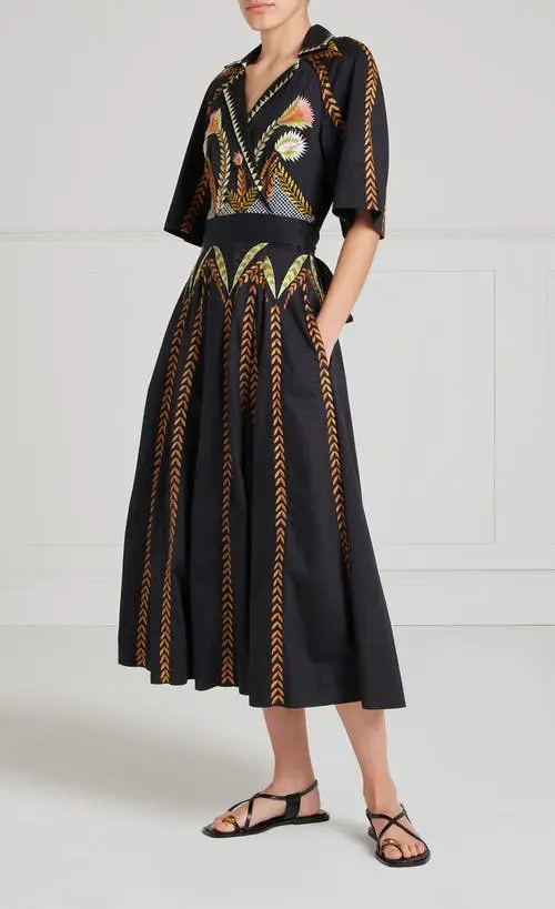 TEMPERLEY LONDON Juniper Wrap Dress - Black