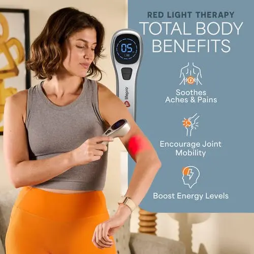 LIFEPRO Biolux Red Light Therapy Device Near Infrared Light Wand