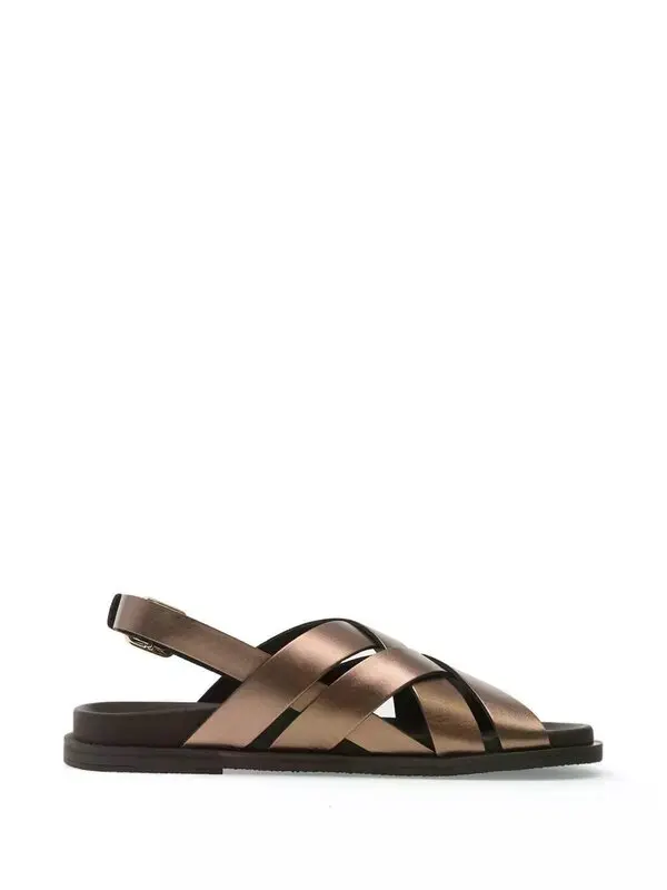 Geox Adelash Crossover-strap Sandals - Brown