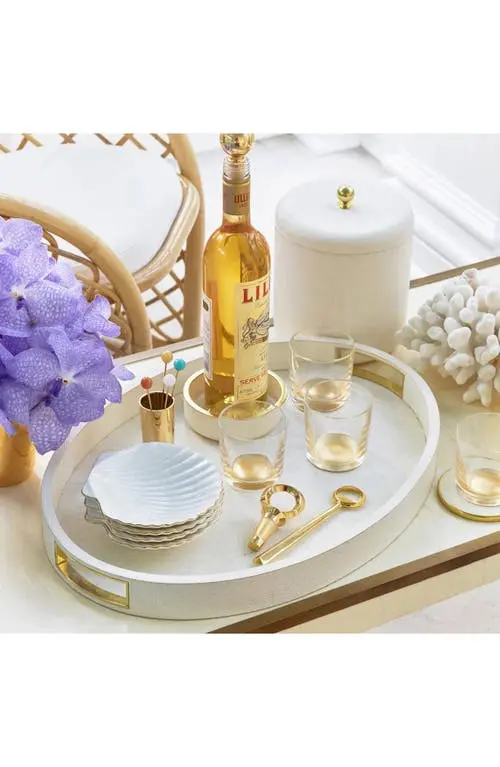 Aerin Set Of 4 Shell Appetizer Plates