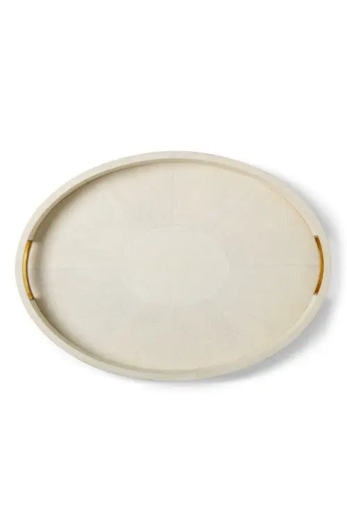 Aerin Modern Faux Shagreen Cocktail Tray