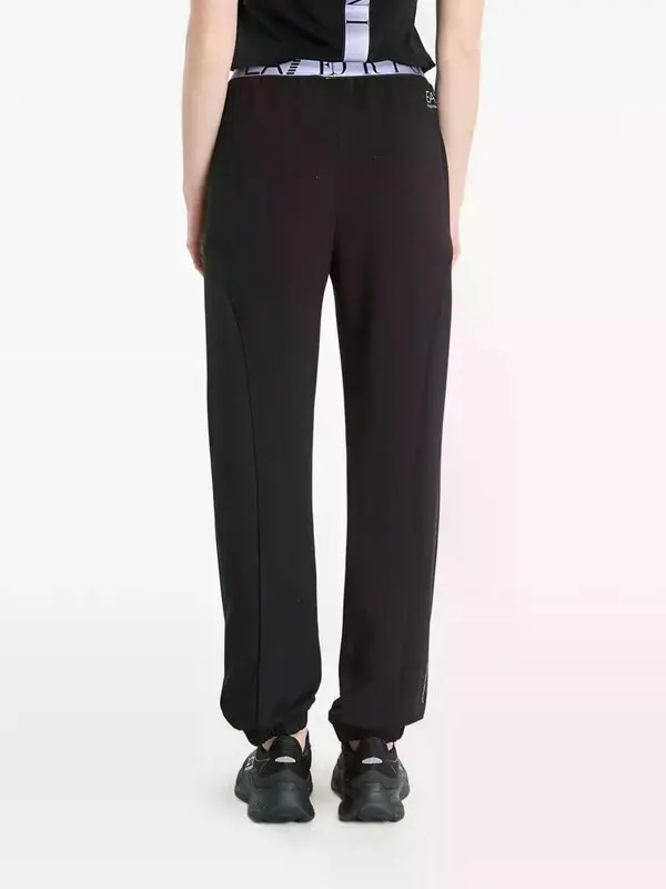 EA7 Dynamic Athlete Logo-detail Track Pants - Black