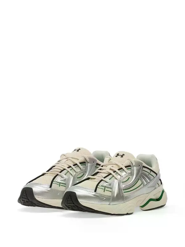 Under Armour Sola Metallic-effect Panelled Lace-up Sneakers