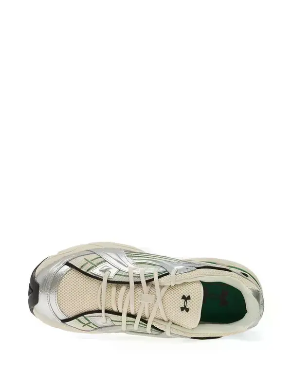 Under Armour Sola Metallic-effect Panelled Lace-up Sneakers