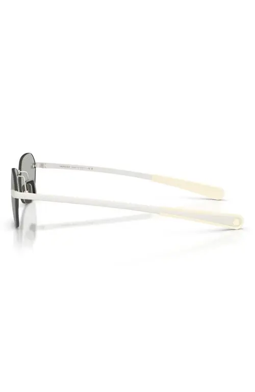 Moncler Orris 55mm Irregular Sunglasses - Silver/clear Mirror Silver
