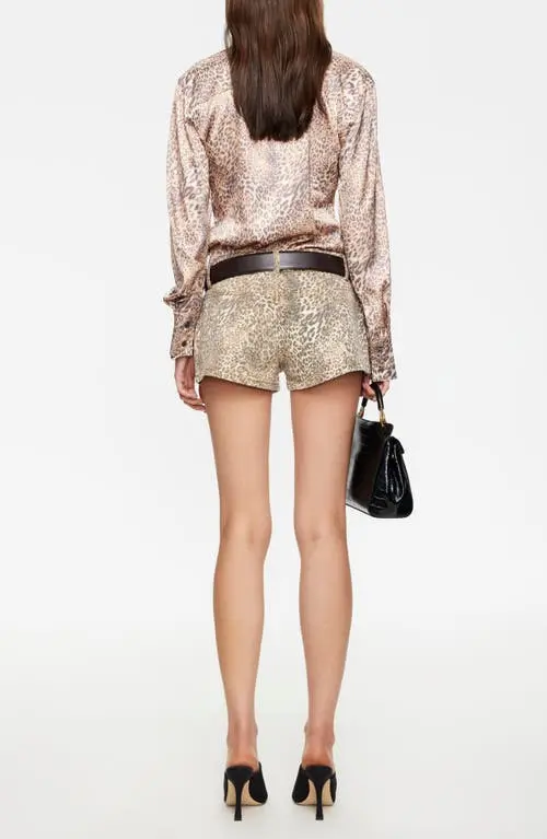 Lioness Angelic Satin Shirt - Leopard