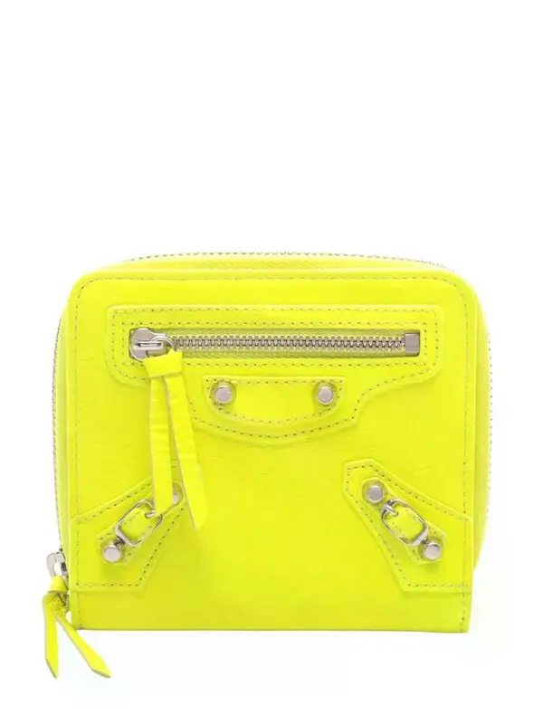 Balenciaga 2010-2026 Billfold Zip Wallet Small Wallets - Yellow