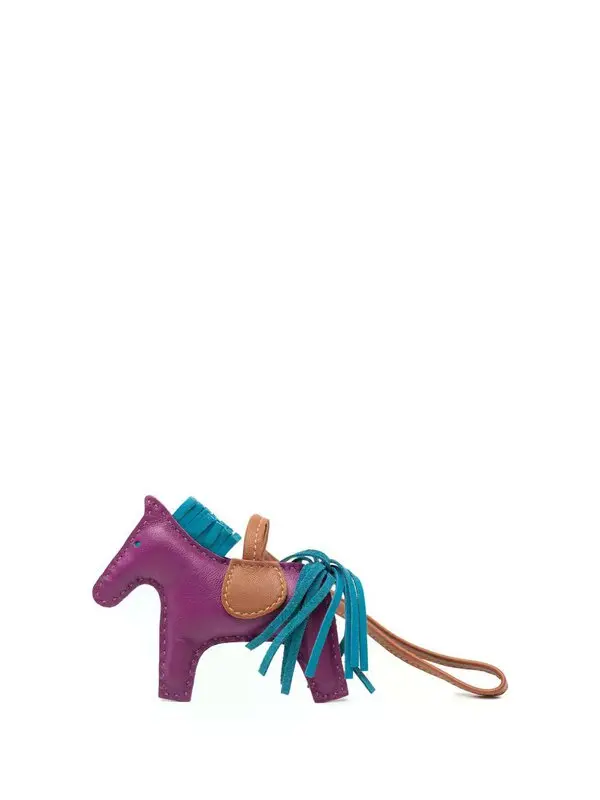 Hermès Milo Lambskin Grigri Rodeo Bag Charm Pm - Purple