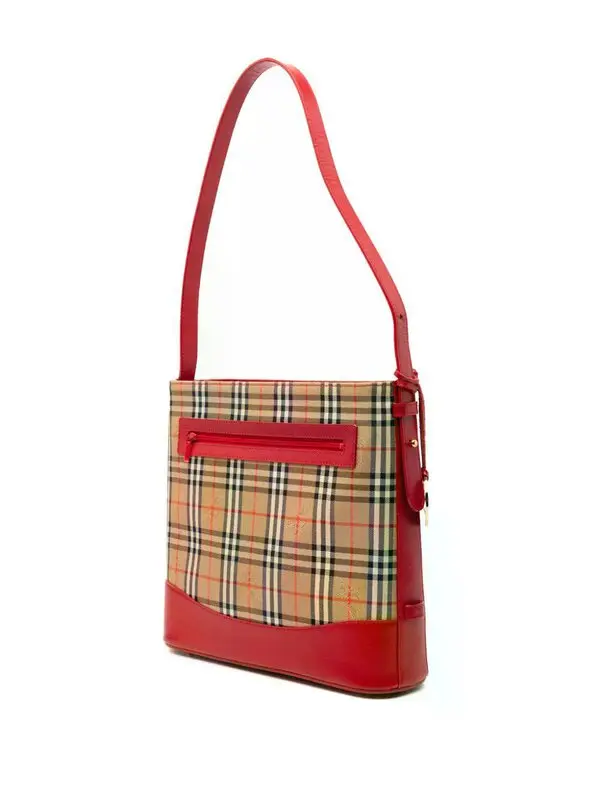Burberry 20th Century Haymarket Check Canvas Shoulder Bag