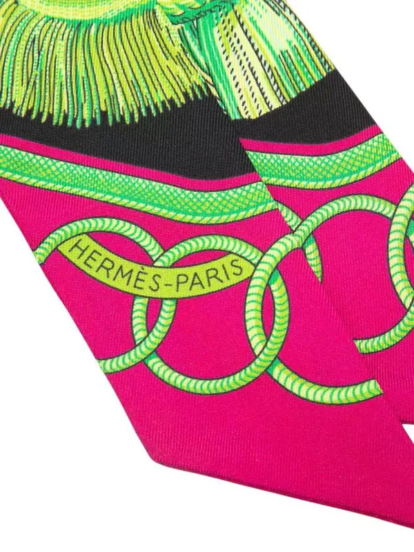 Hermès 2000-2025 Epaulettes De Gala Silk Twilly Scarf Scarves