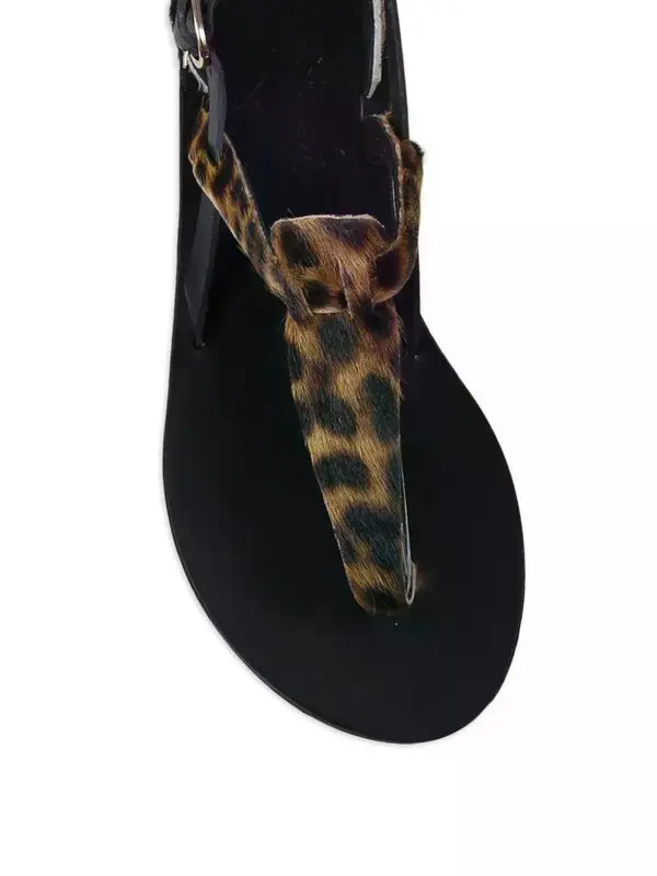 ANCIENT GREEK SANDALS Eudora Shell-embellished Sandals - Black