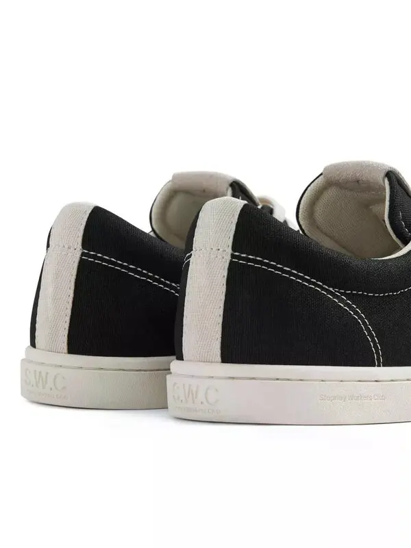 S.W.C STEPNEY WORKERS CLUB Surma Canvas Sneakers - Black
