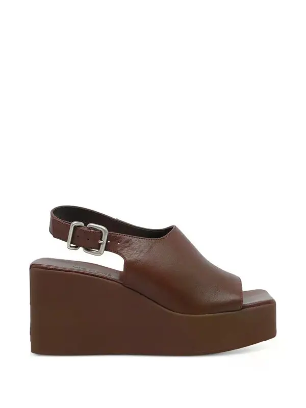 VIC MATIE Travel Wedge Sandals - Brown