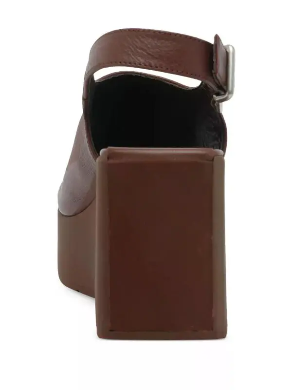 VIC MATIE Travel Wedge Sandals - Brown