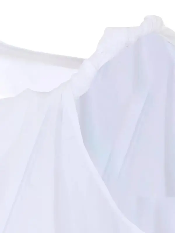 TWINSET Draped Sleeveless Top - White