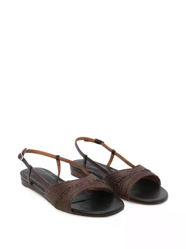 ANGEL ALARCON Woven Leather Sandals