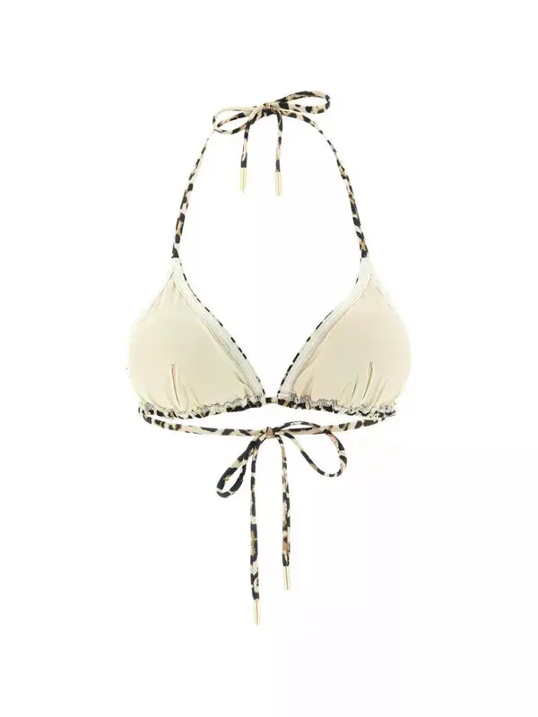 Goldbergh Elixer Leopard-print Triangle Bikini Top
