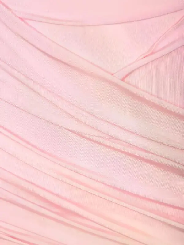 Amen Draped Mini Dress - Pink