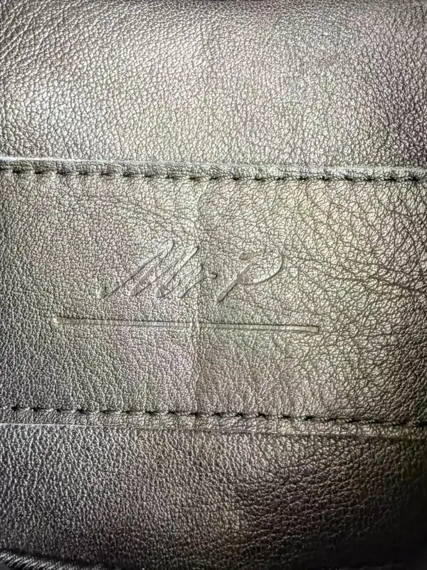 Mr P. Zipped Grained-leather Jacket