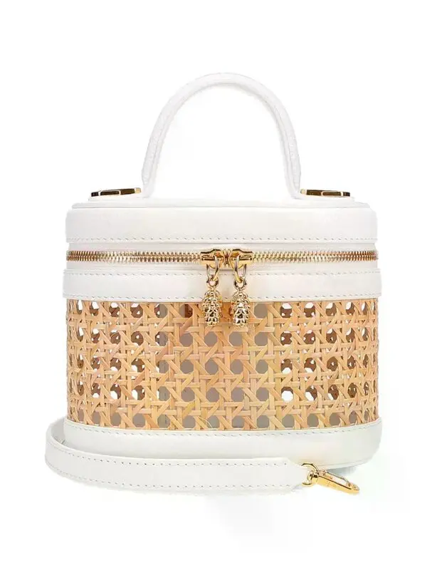 Tyler Ellis Victoria Wicker-panel Tote Bag - Neutrals