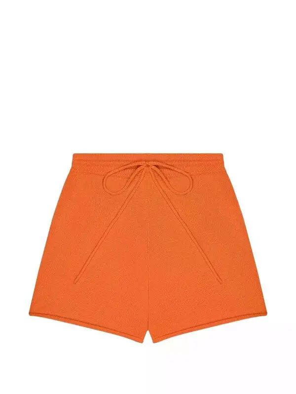 Calle Del Mar Cashmere Drawstring Shorts - Orange